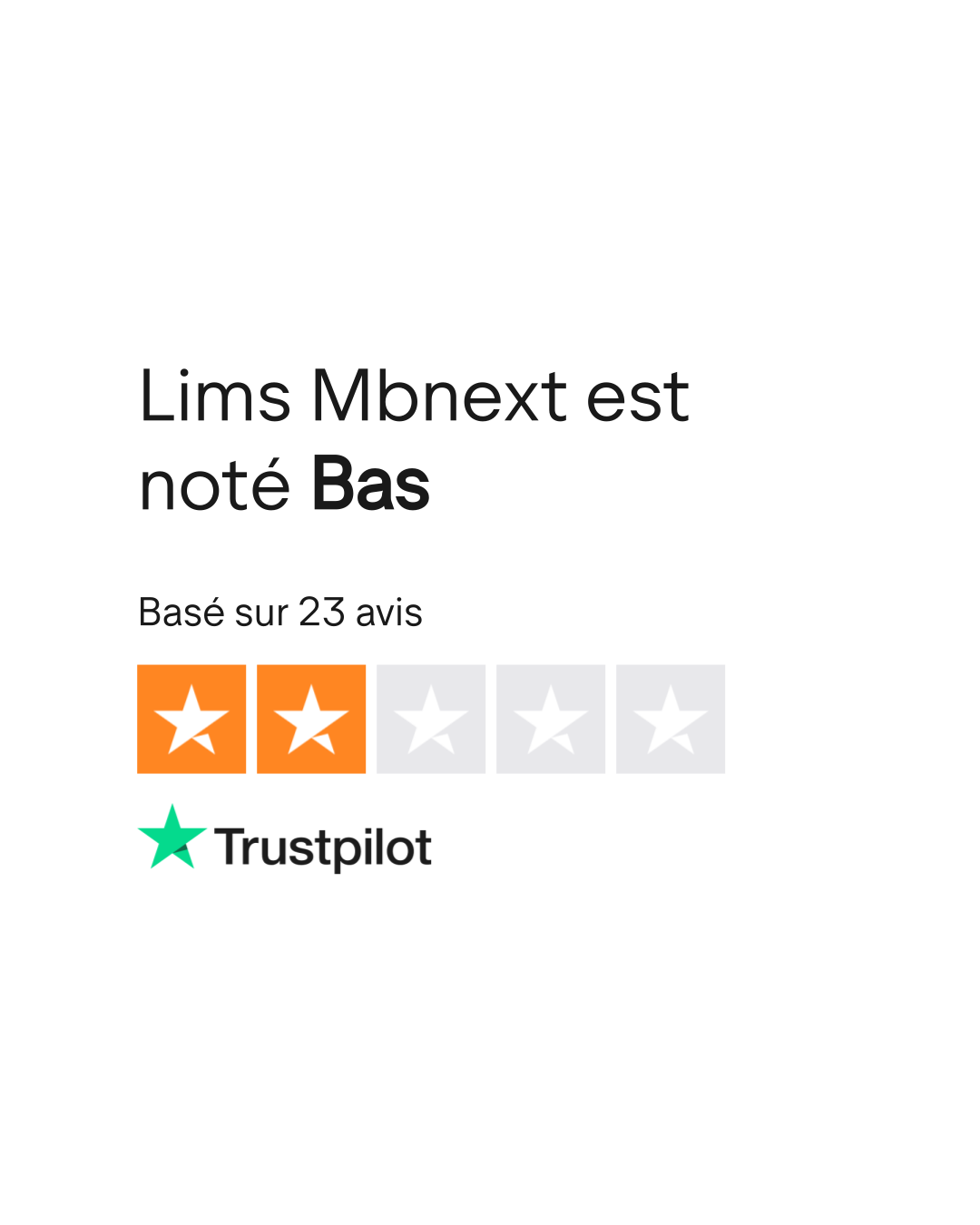Avis de Lims Mbnext | Lisez les avis marchands de lims-mbnext.eu