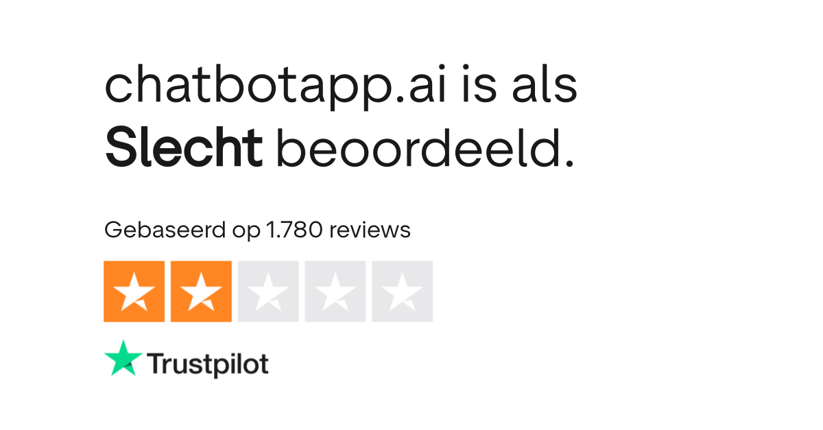 Chatbot App reviews | Bekijk consumentenreviews over chatbotapp.ai