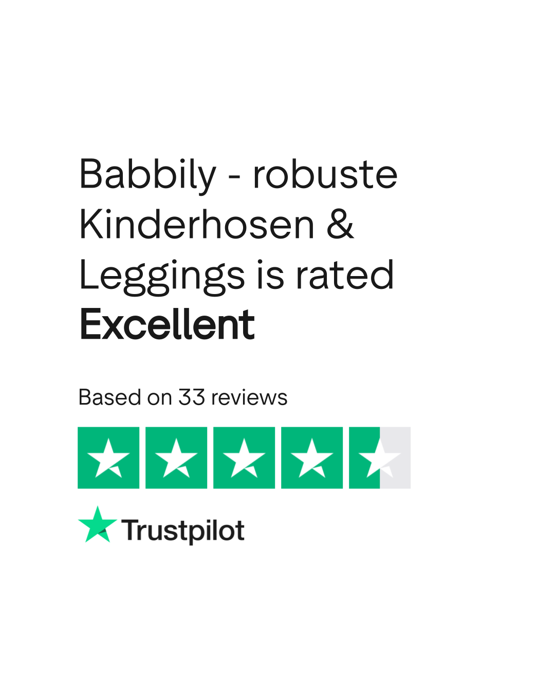 Babbily - robuste Kinderhosen & Leggings Reviews | Read Customer Service Reviews of babbily.eu