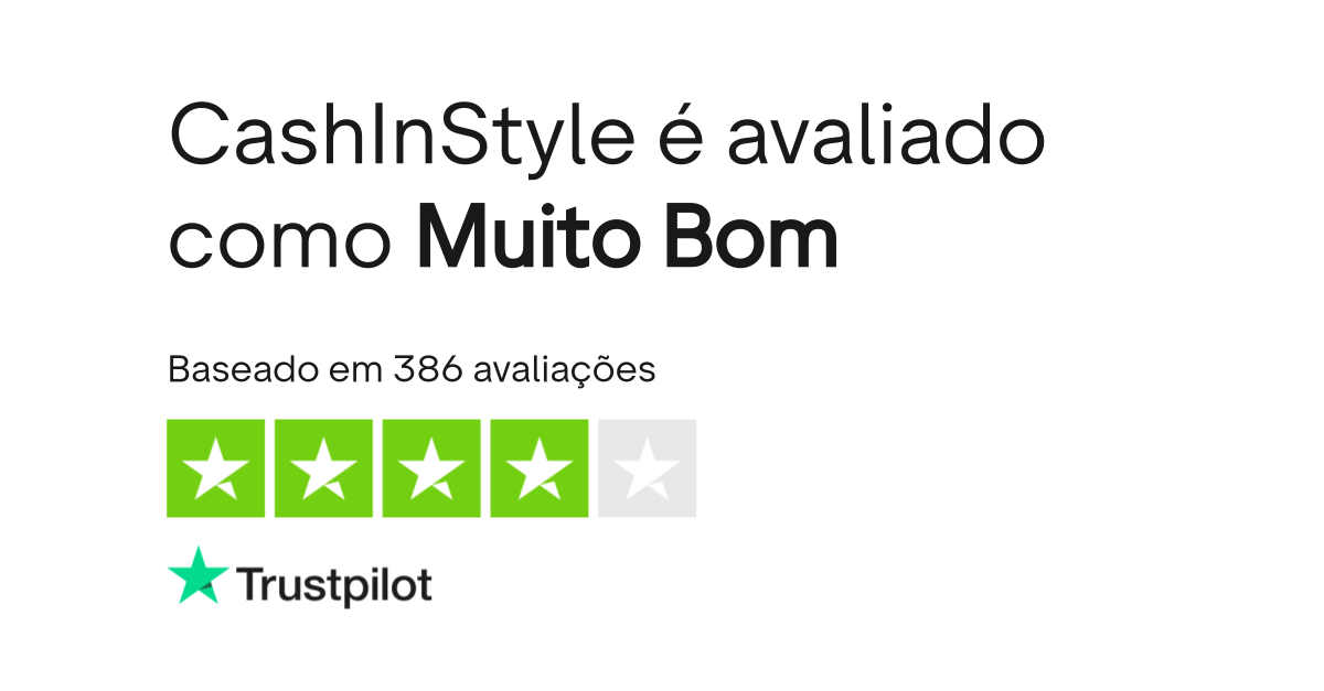Avaliações sobre CashInStyle | Leia as avaliações sobre o Atendimento ...