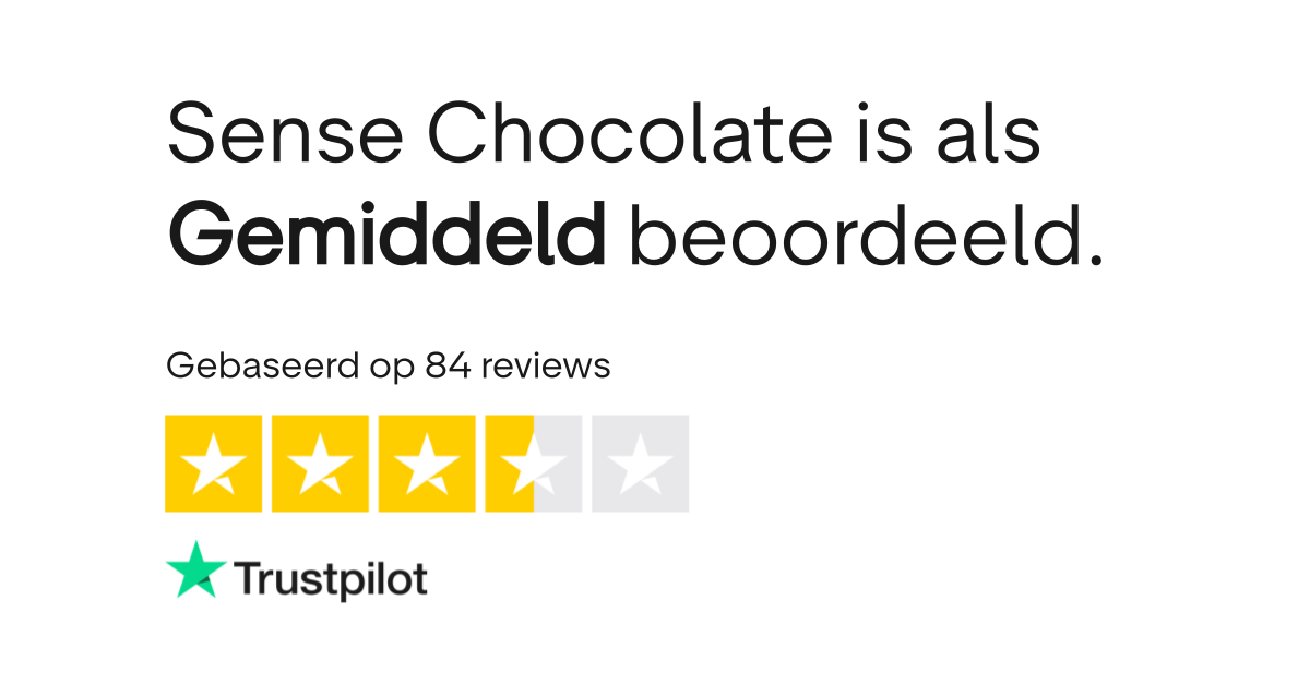 Sense Chocolate reviews | Bekijk consumentenreviews over sensechocolate.nl