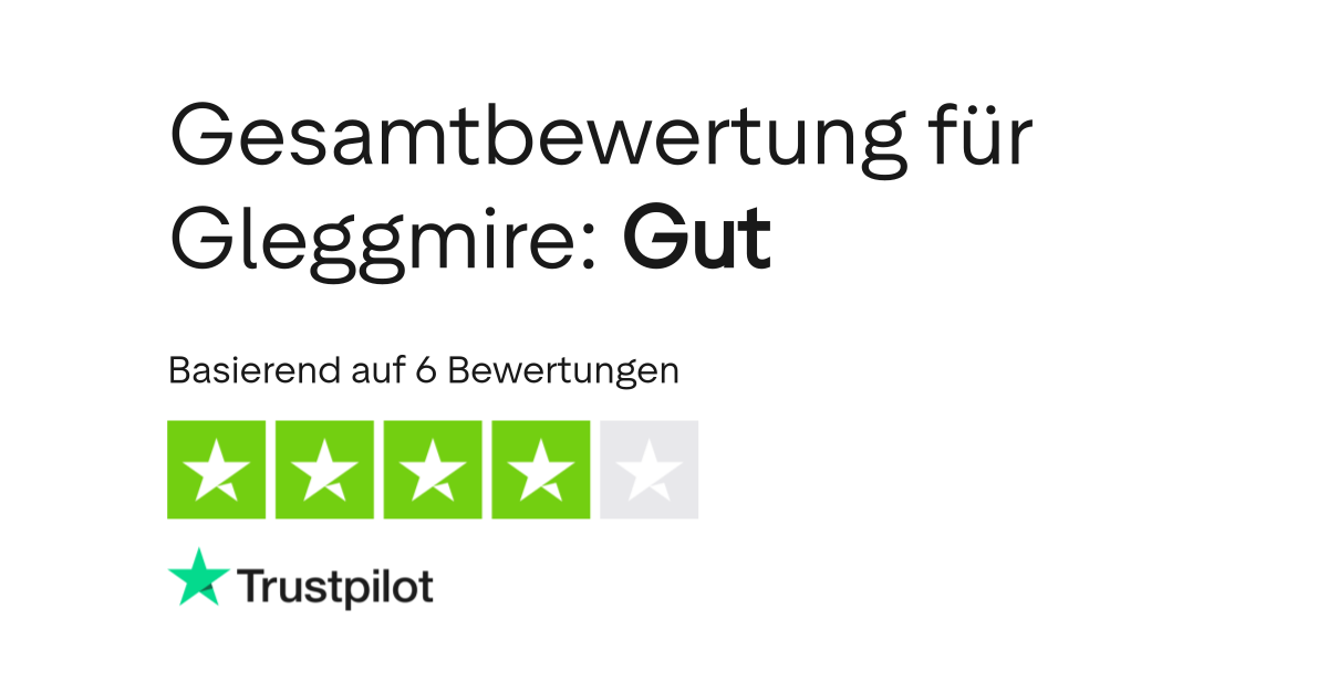 Bewertungen zu Gleggmire | Lesen Sie Kundenbewertungen zu gleggmire.shop