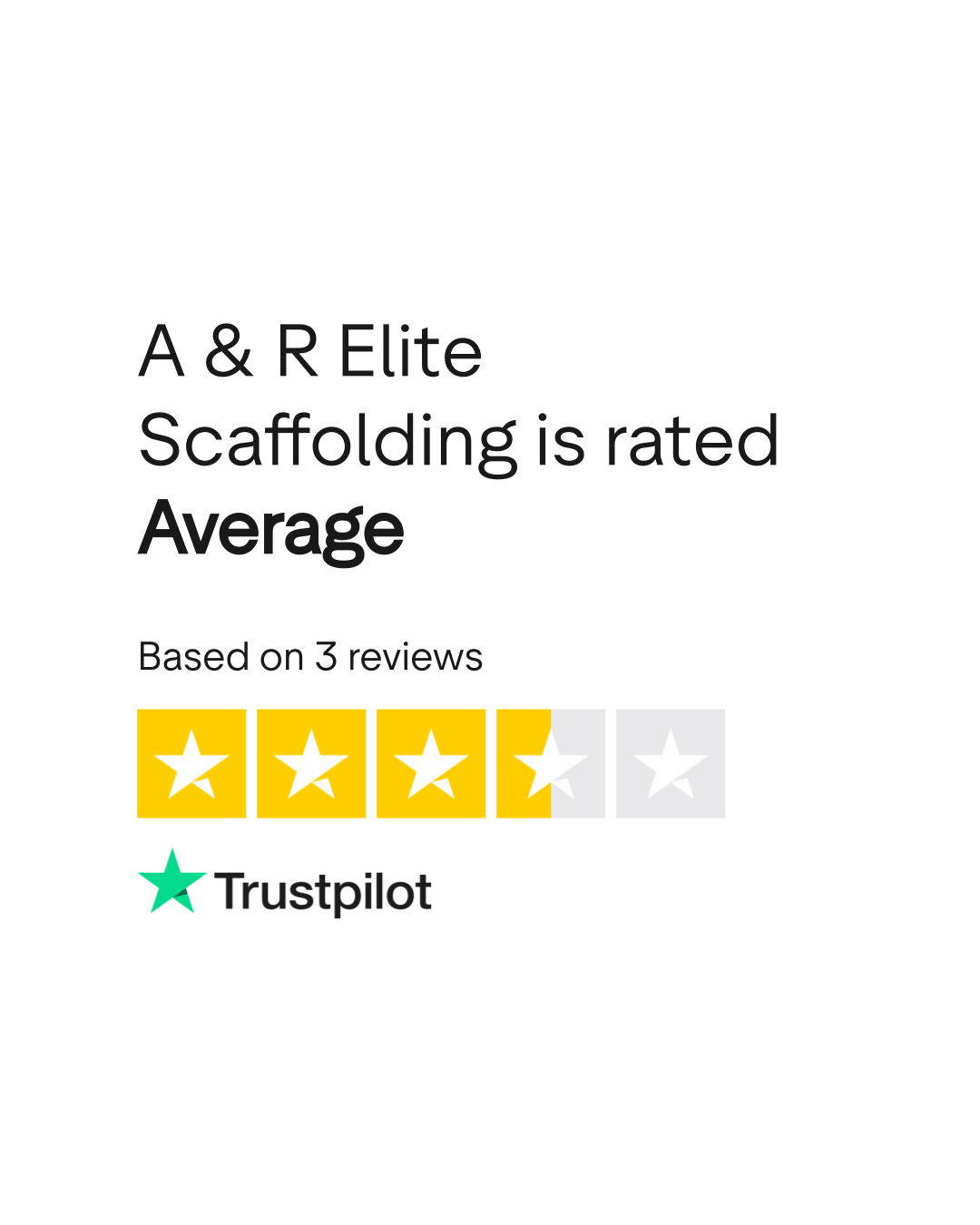 A & R Elite Scaffolding Reviews | Read Customer Service Reviews of ...