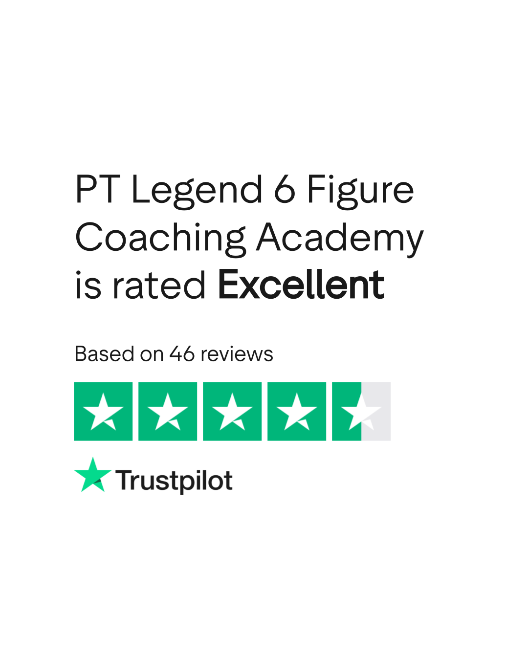 PT Legend 6 Figure Coaching Academy Reviews | Read Customer Service ...