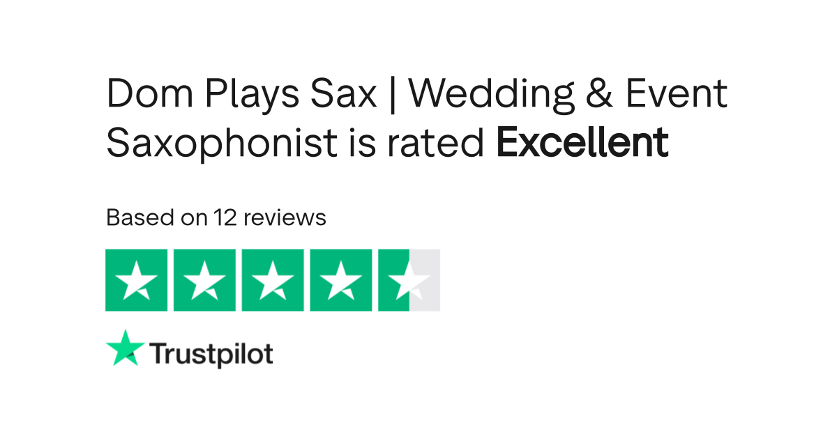 Dom Plays Sax | Wedding & Event Saxophonist Reviews | Read Customer Service Reviews of ...