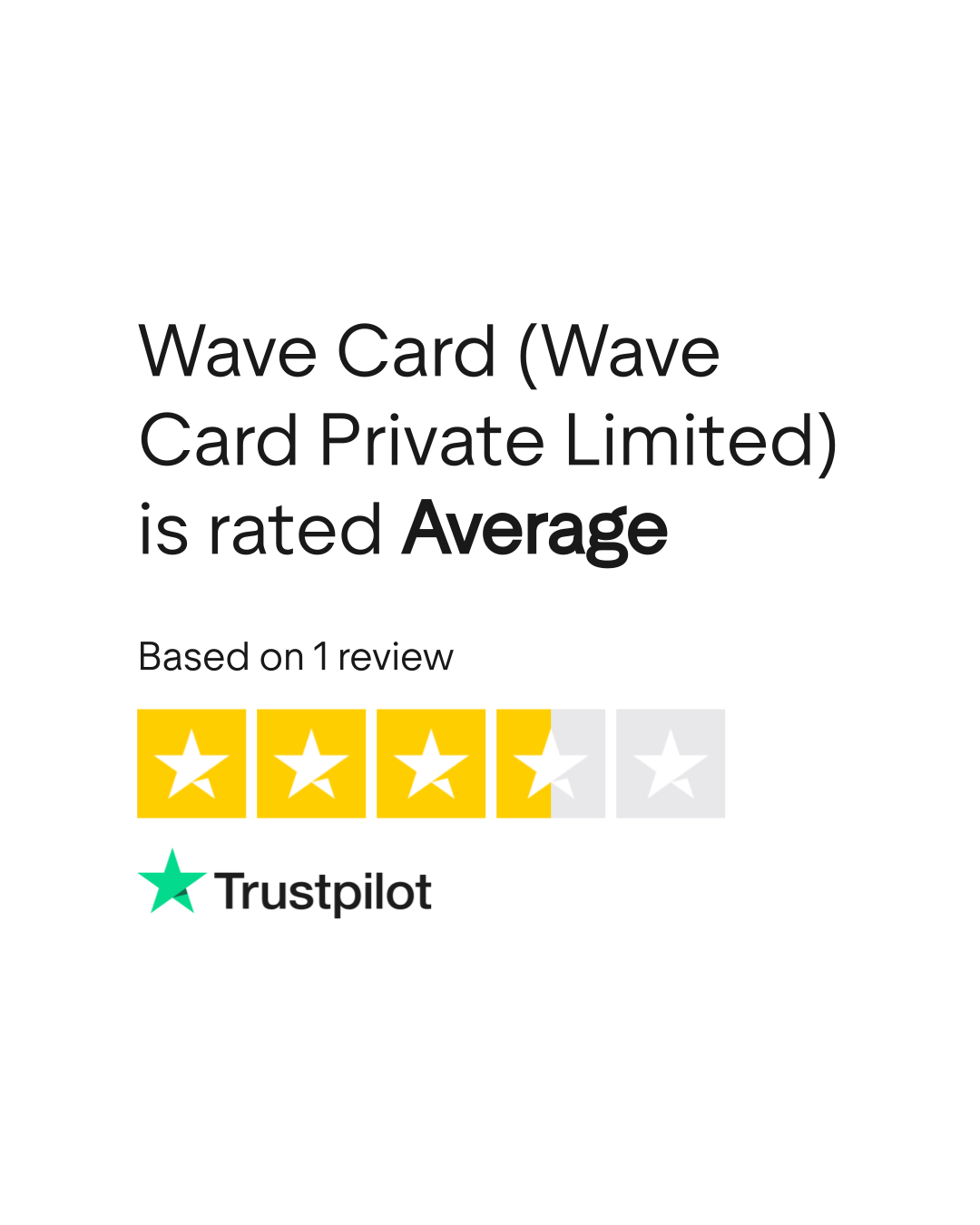 Wave Card (Wave Card Private Limited) Reviews | Read Customer Service ...