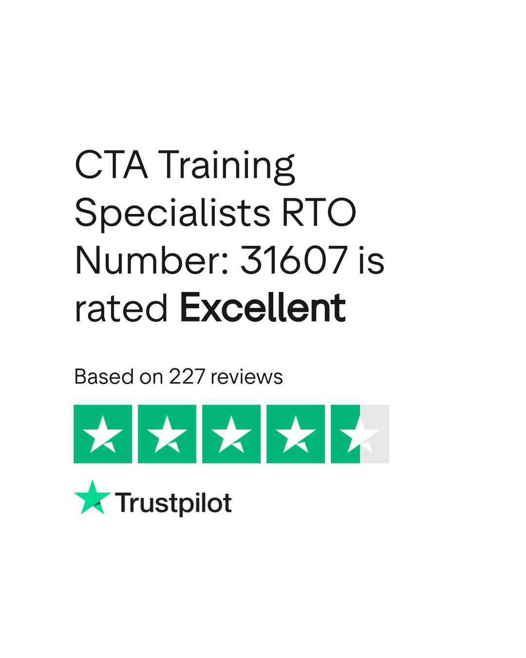 CTA Training Specialists RTO Number: 31607 Reviews | Read Customer ...