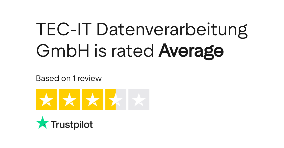 TEC-IT Datenverarbeitung GmbH Reviews | Read Customer Service Reviews ...