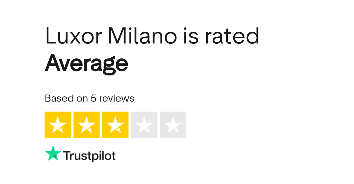 Luxor Milano Reviews | Read Customer Service Reviews of luxor-milano.nl
