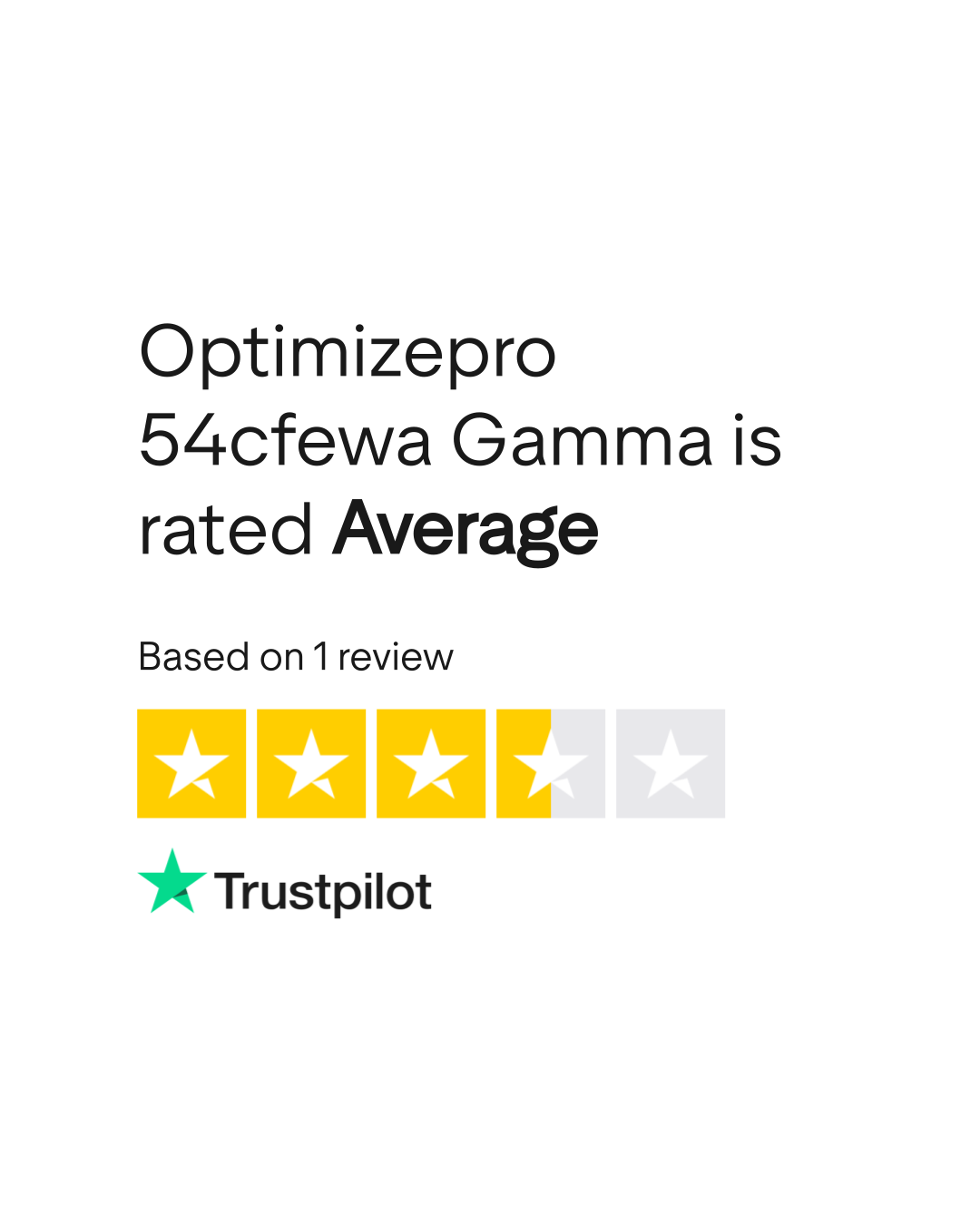 Optimizepro 54cfewa Gamma Reviews | Read Customer Service Reviews of optimizepro-54cfewa.gamma.site