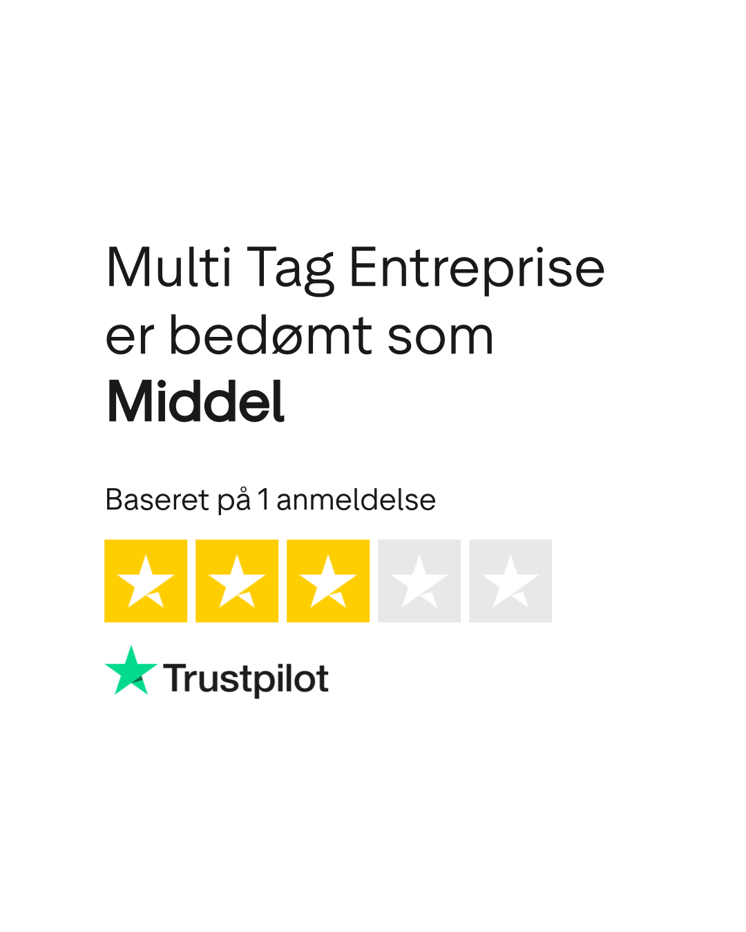 Anmeldelser af Multi Tag Entreprise | Læs kundernes anmeldelser af www ...