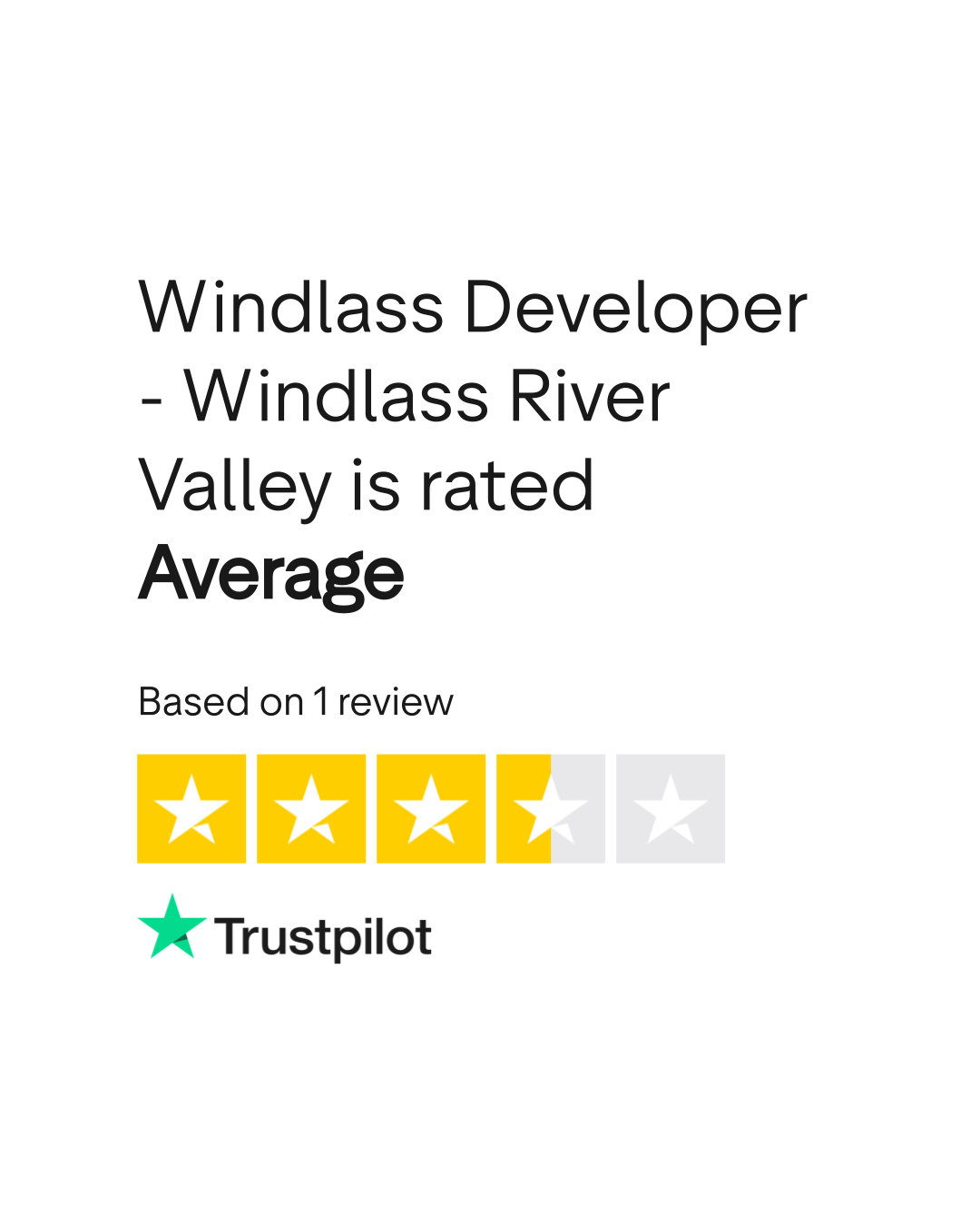Windlass Developer - Windlass River Valley Reviews | Read Customer Service Reviews of ...