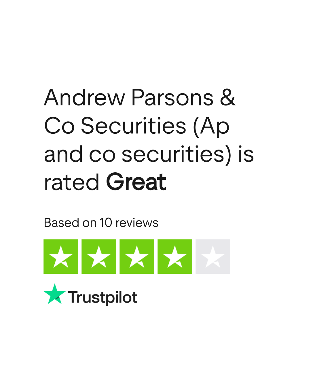 Andrew Parsons & Co Securities (Ap and co securities) Reviews | Read ...