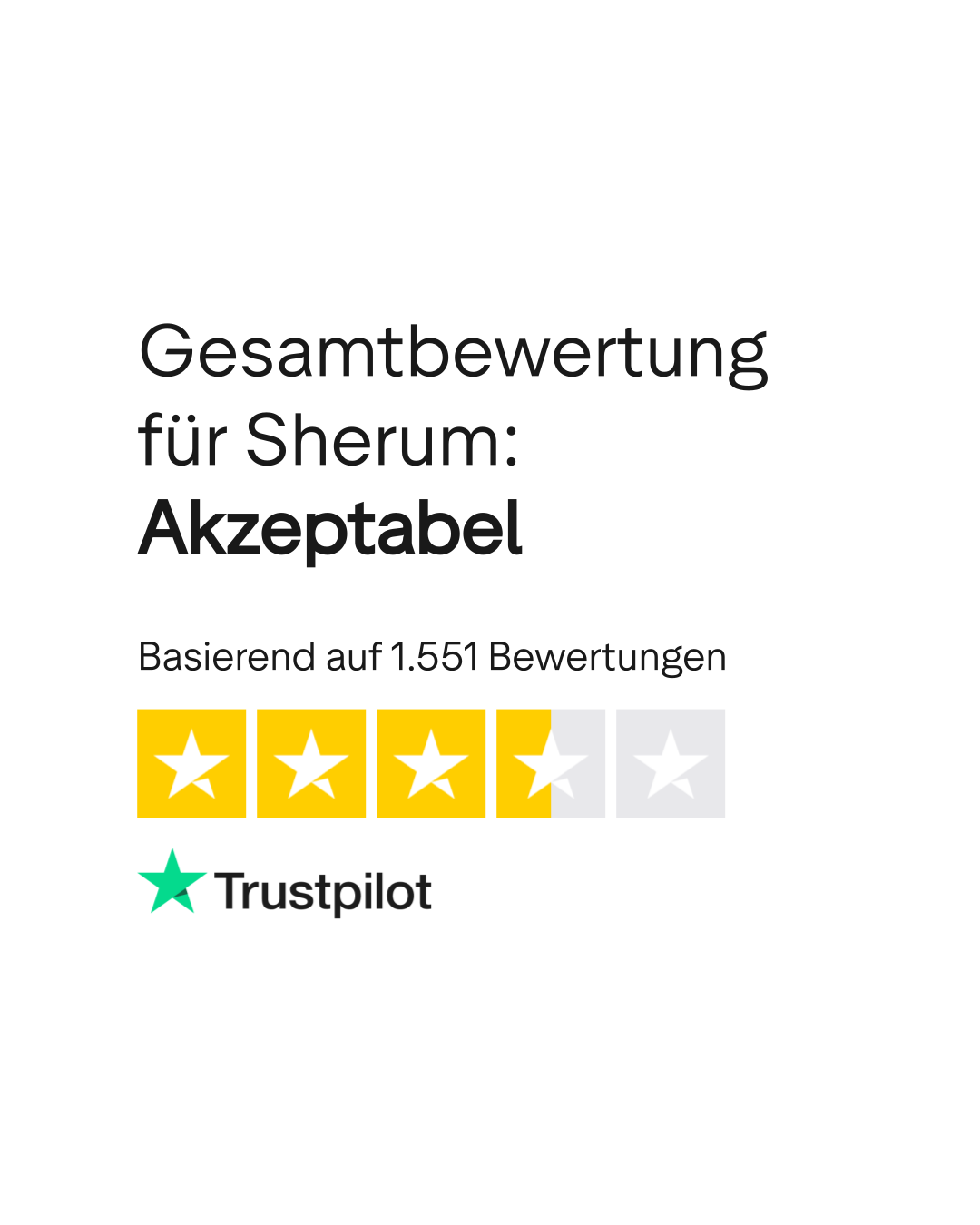 Bewertungen zu Sherum | Lesen Sie Kundenbewertungen zu sherum.com