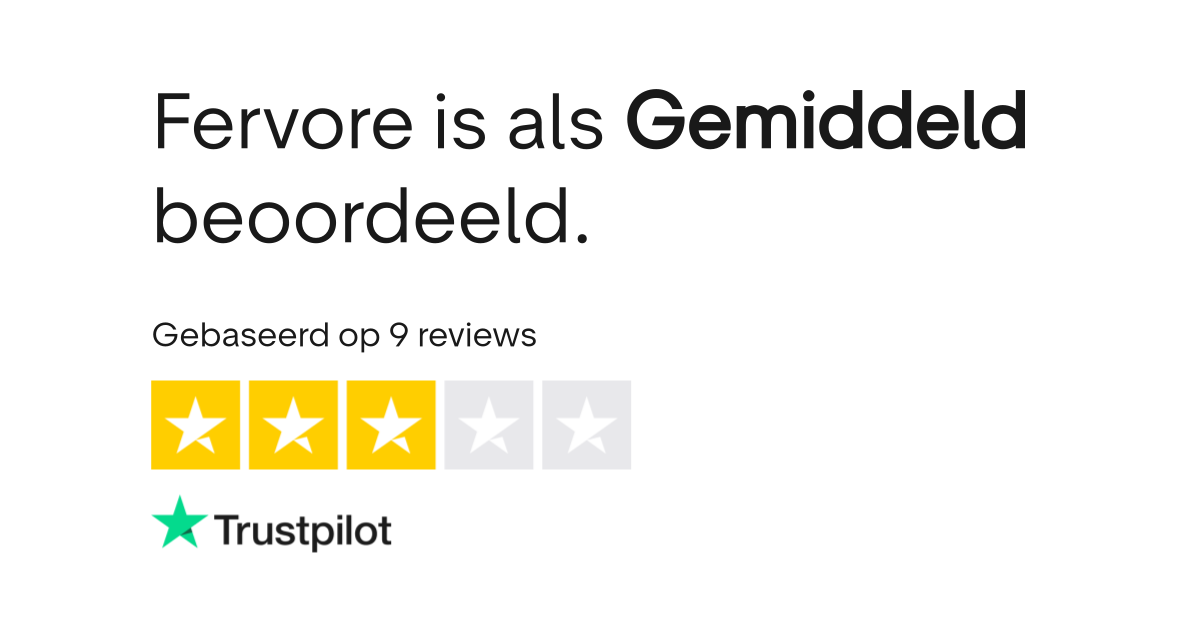 Fervore reviews | Bekijk consumentenreviews over fervore.nl
