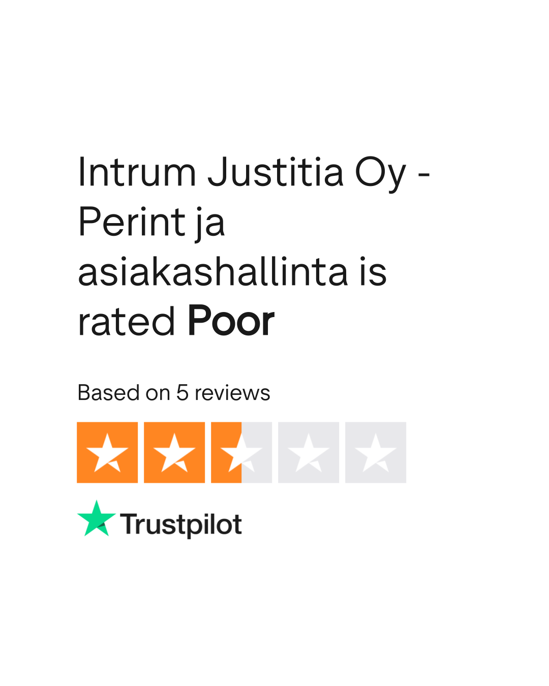 Intrum Justitia Oy - Perint ja asiakashallinta Reviews | Read Customer ...