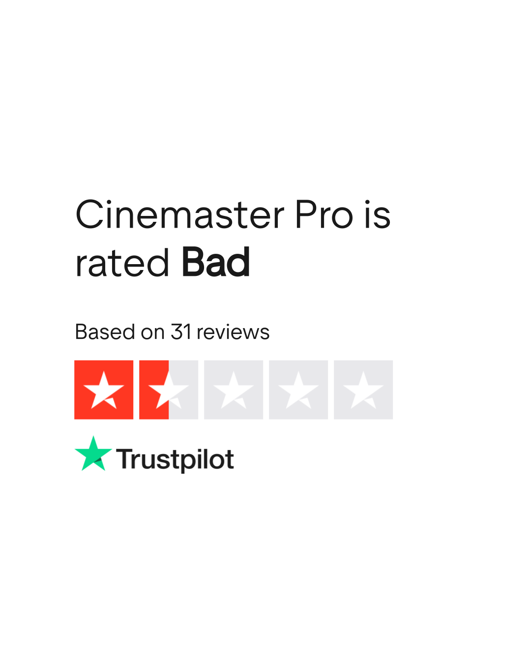 Cinemaster Pro Reviews | Read Customer Service Reviews of cinemaster ...