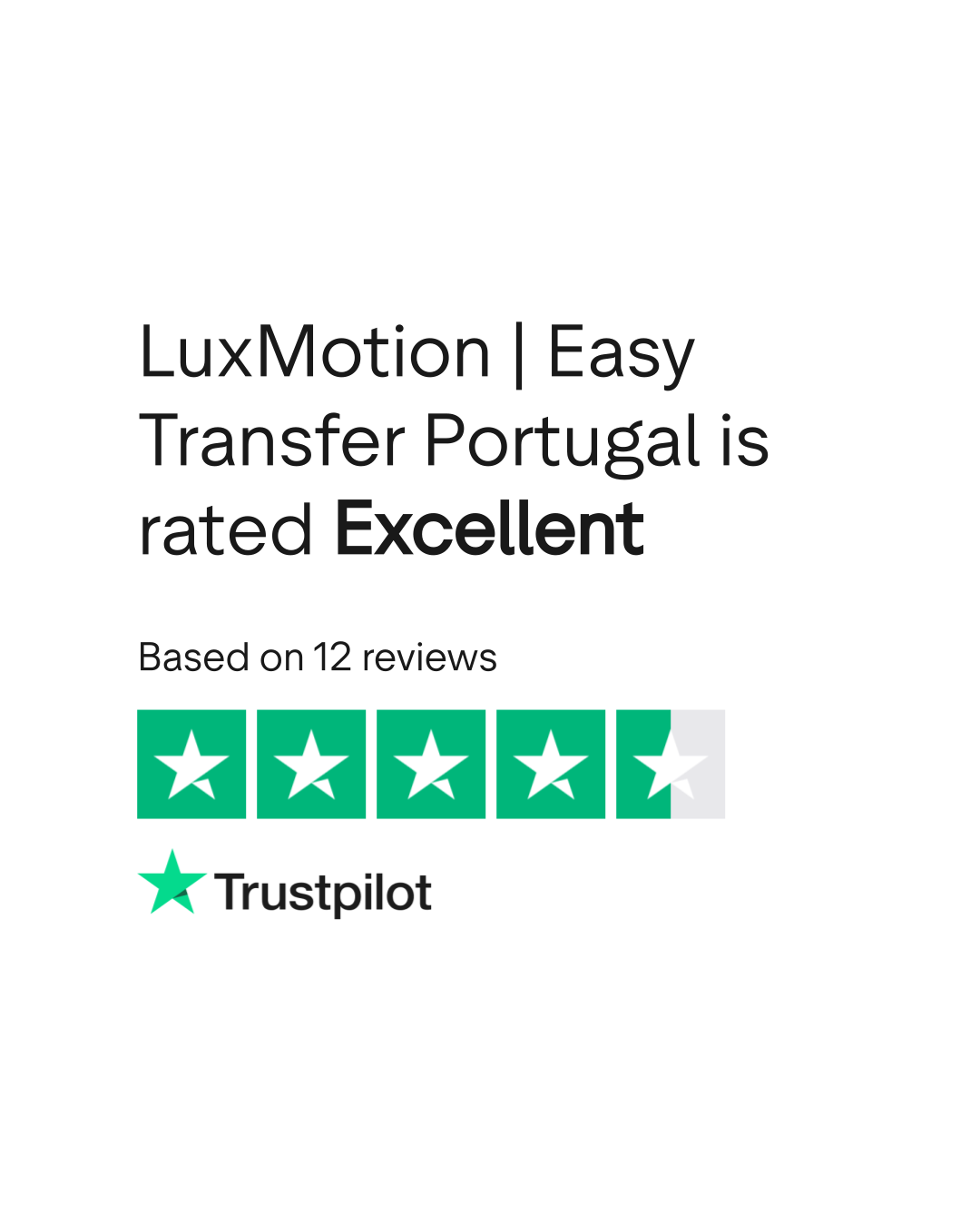 LuxMotion | Easy Transfer Portugal Reviews | Read Customer Service Reviews of ...