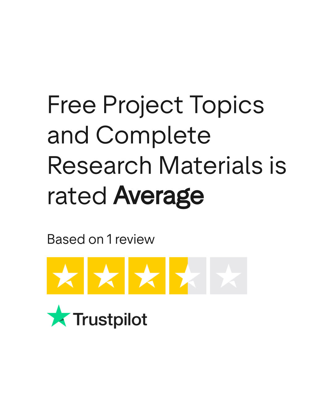 Free Project Topics and Complete Research Materials Reviews | Read ...