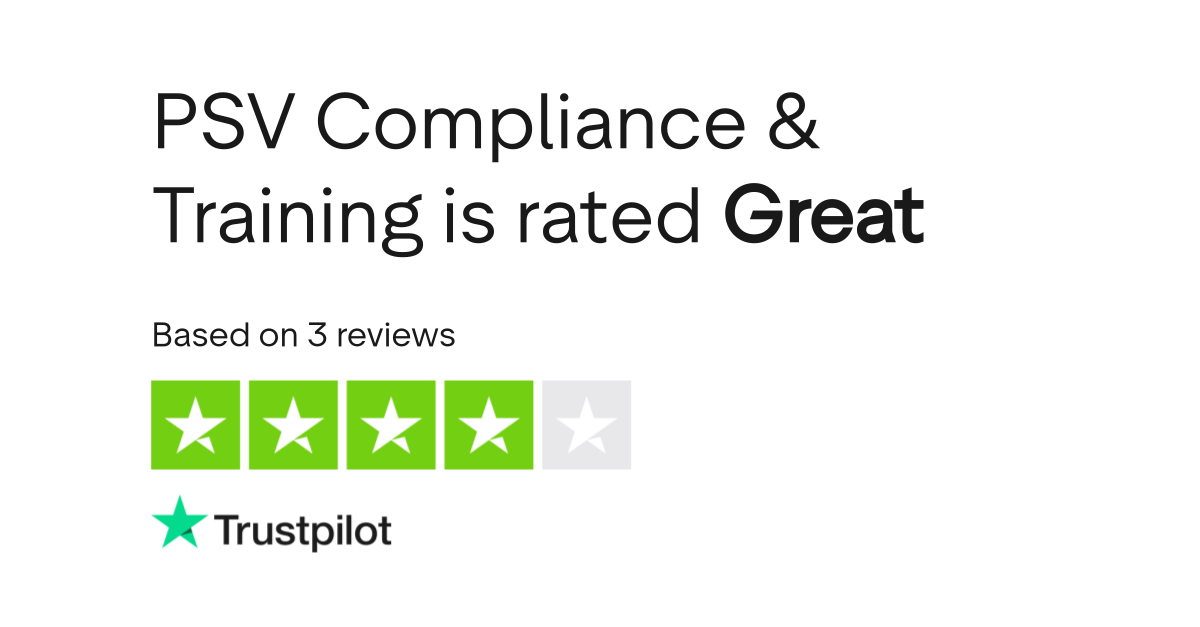 PSV Compliance & Training Reviews | Read Customer Service Reviews of ...