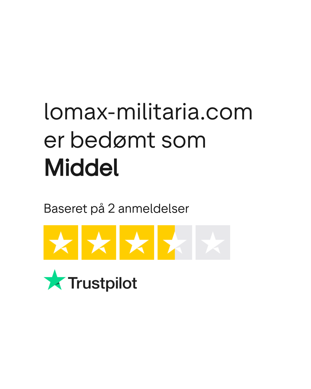 Anmeldelser af lomax-militaria.com | Læs kundernes anmeldelser af lomax-militaria.com