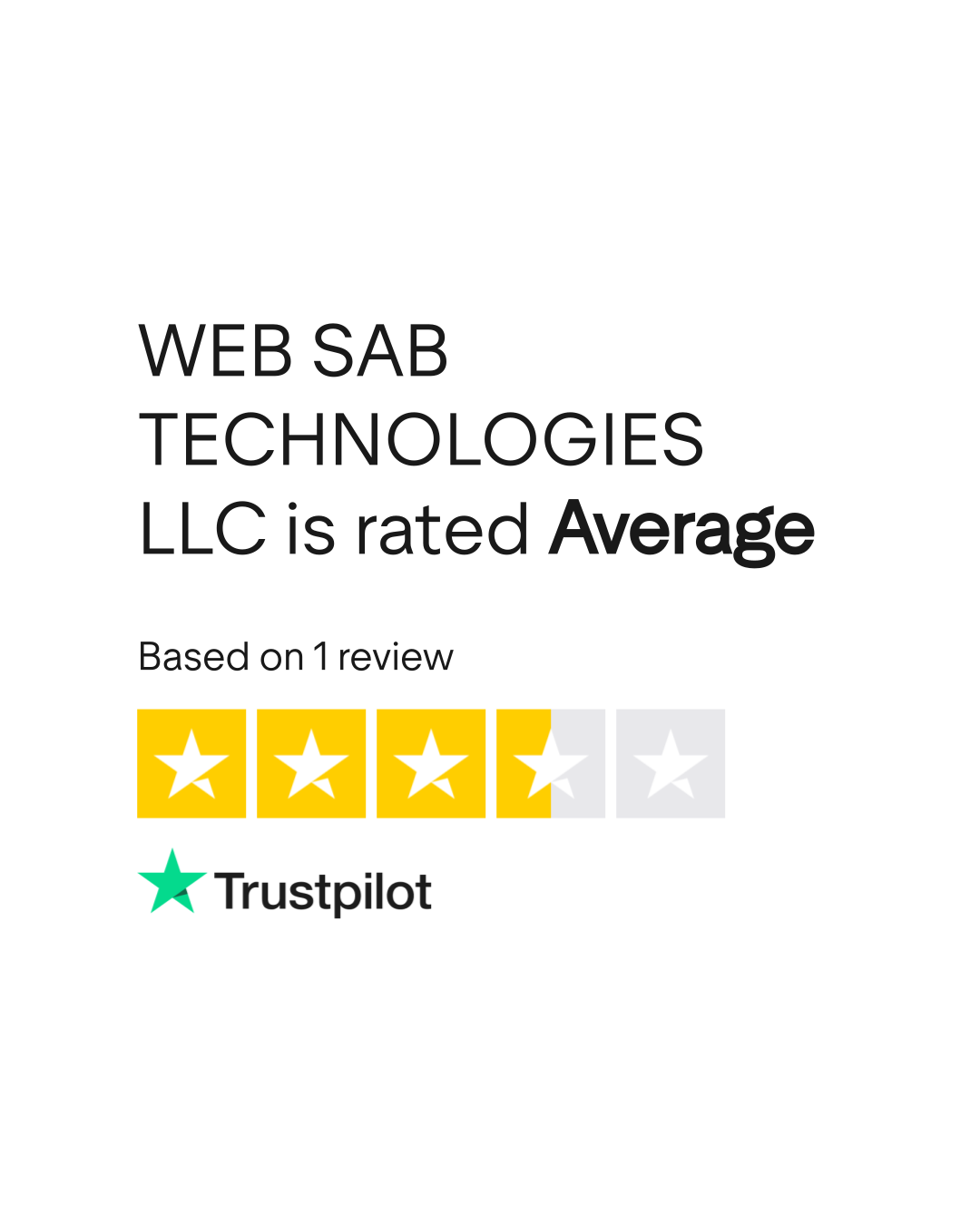 WEB SAB TECHNOLOGIES LLC Reviews | Read Customer Service Reviews of websabtechnologies.com