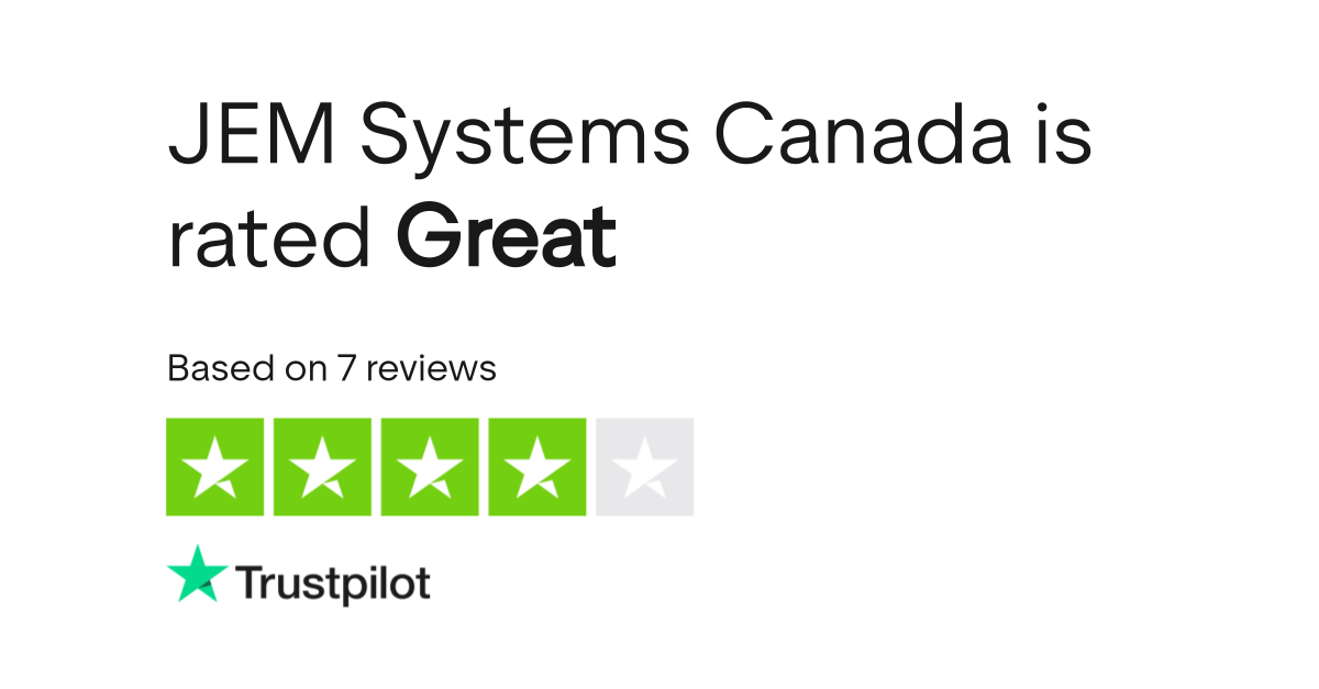 JEM Systems Canada Reviews | Read Customer Service Reviews of jemsystems.ca