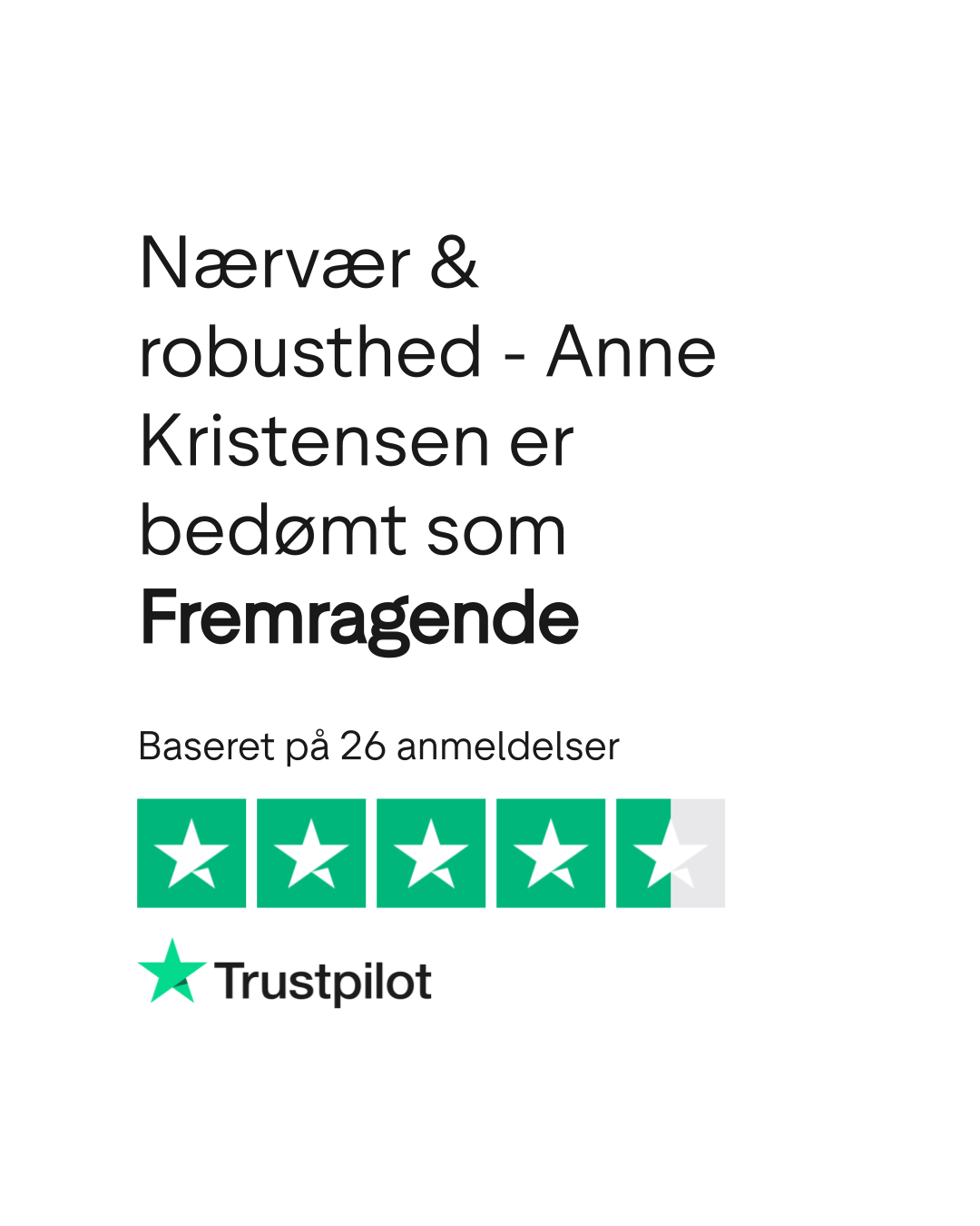 Anmeldelser af Nærvær & robusthed - Anne Kristensen | Læs kundernes ...
