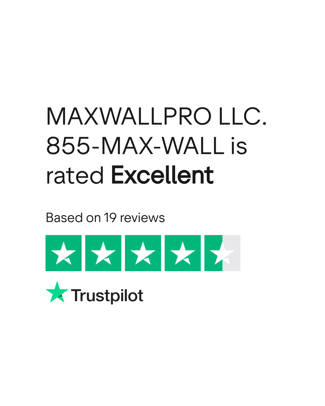 MAXWALLPRO LLC. 855-MAX-WALL Reviews | Read Customer Service Reviews of maxwallpro.com