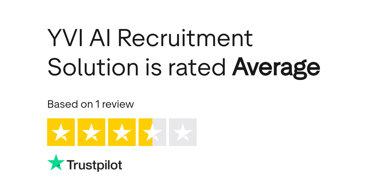 YVI AI Recruitment Solution Reviews | Read Customer Service Reviews of ...