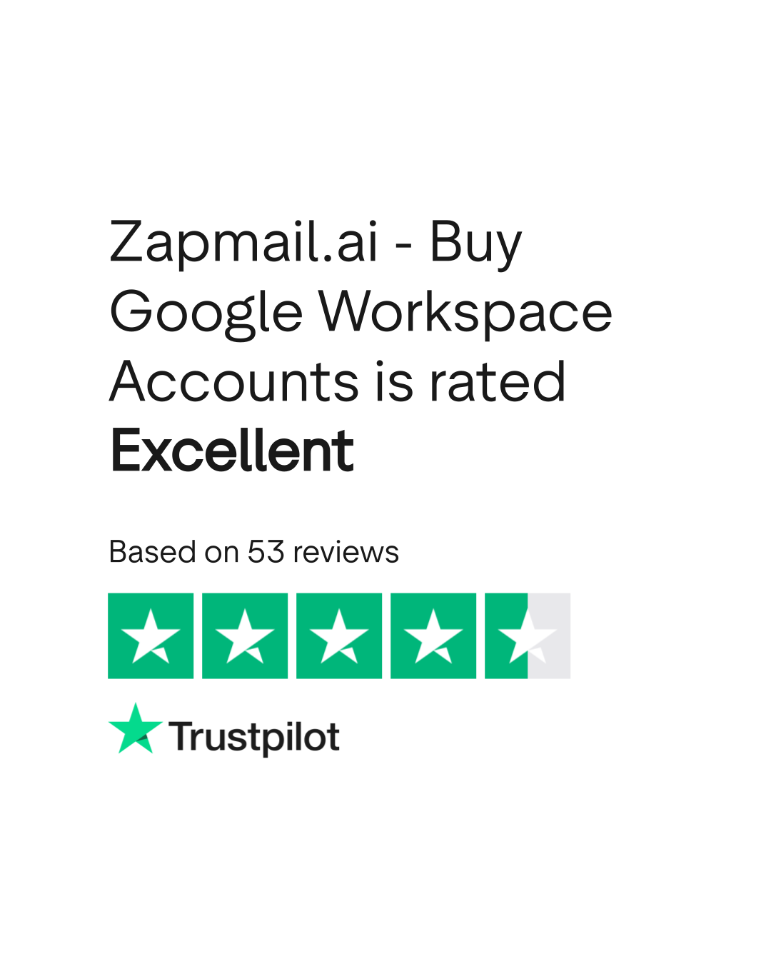 Zapmail.ai - Buy Google Workspace Accounts Reviews | Read Customer ...