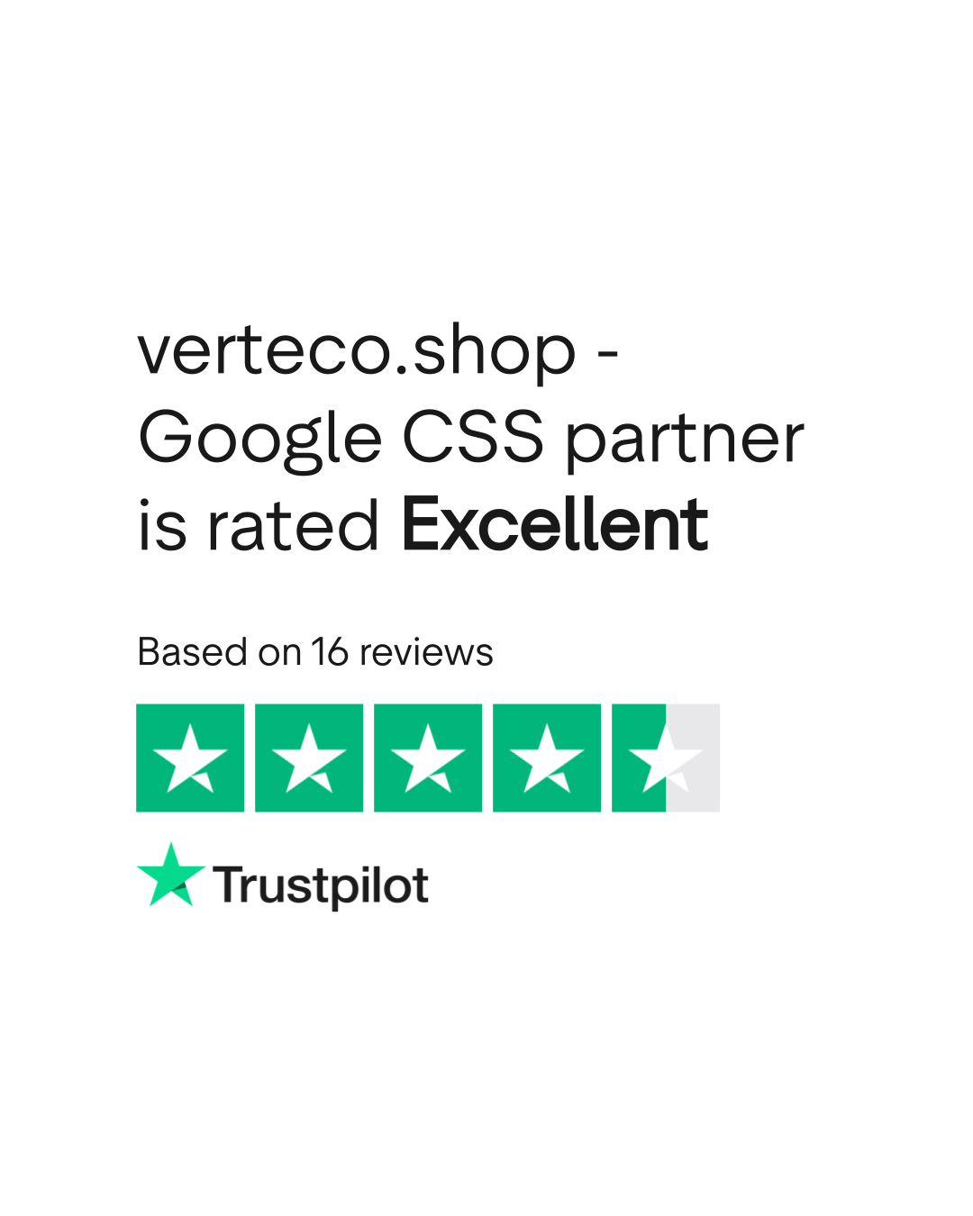 verteco.shop - Google CSS partner Reviews | Read Customer Service Reviews of verteco.shop