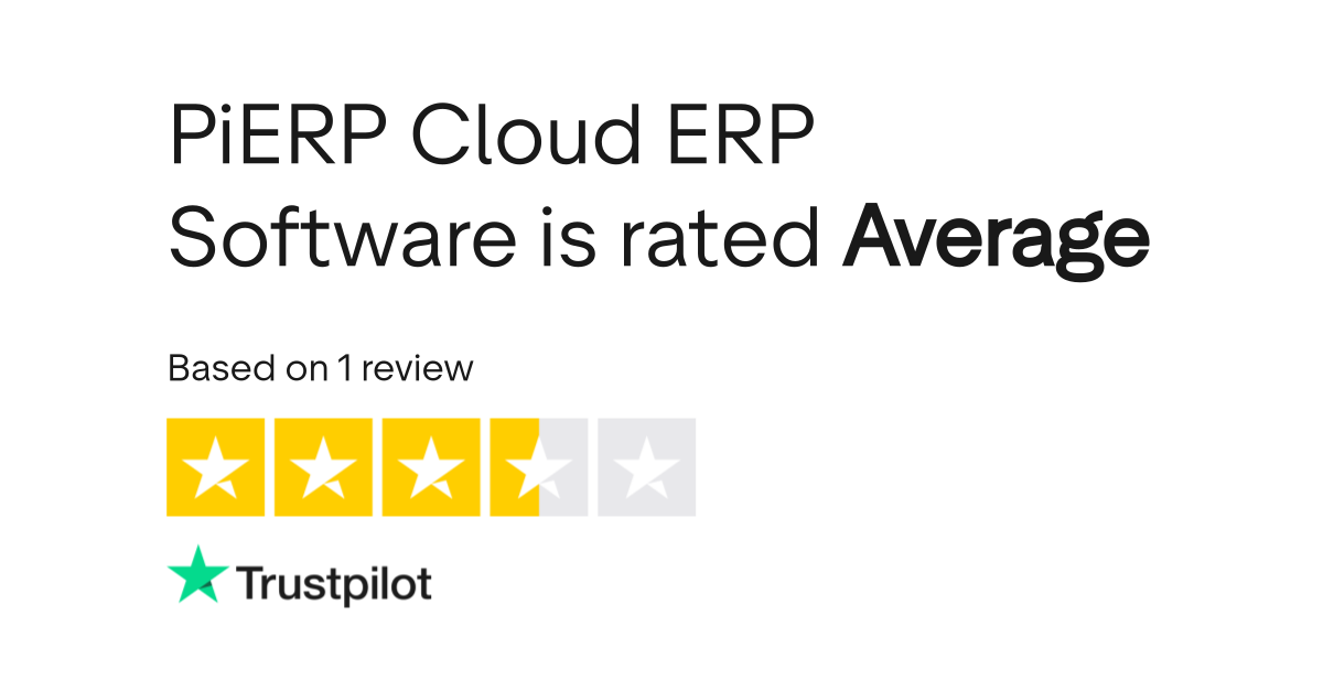 PiERP Cloud ERP Software Reviews | Read Customer Service Reviews of ...