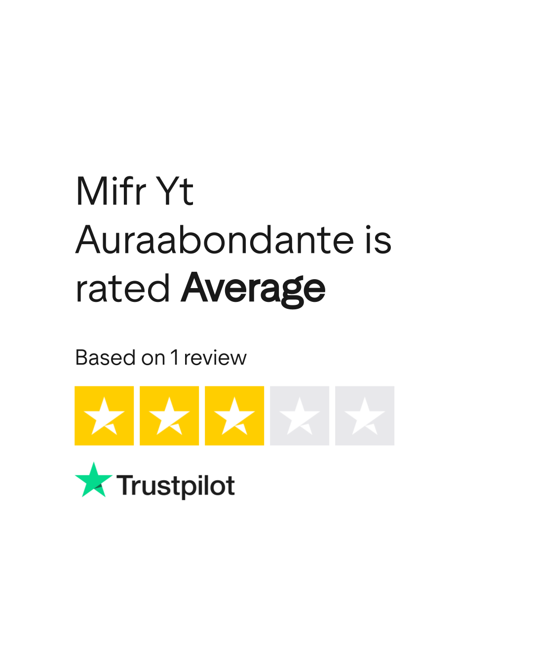 Mifr Yt Auraabondante Reviews | Read Customer Service Reviews of mifr ...
