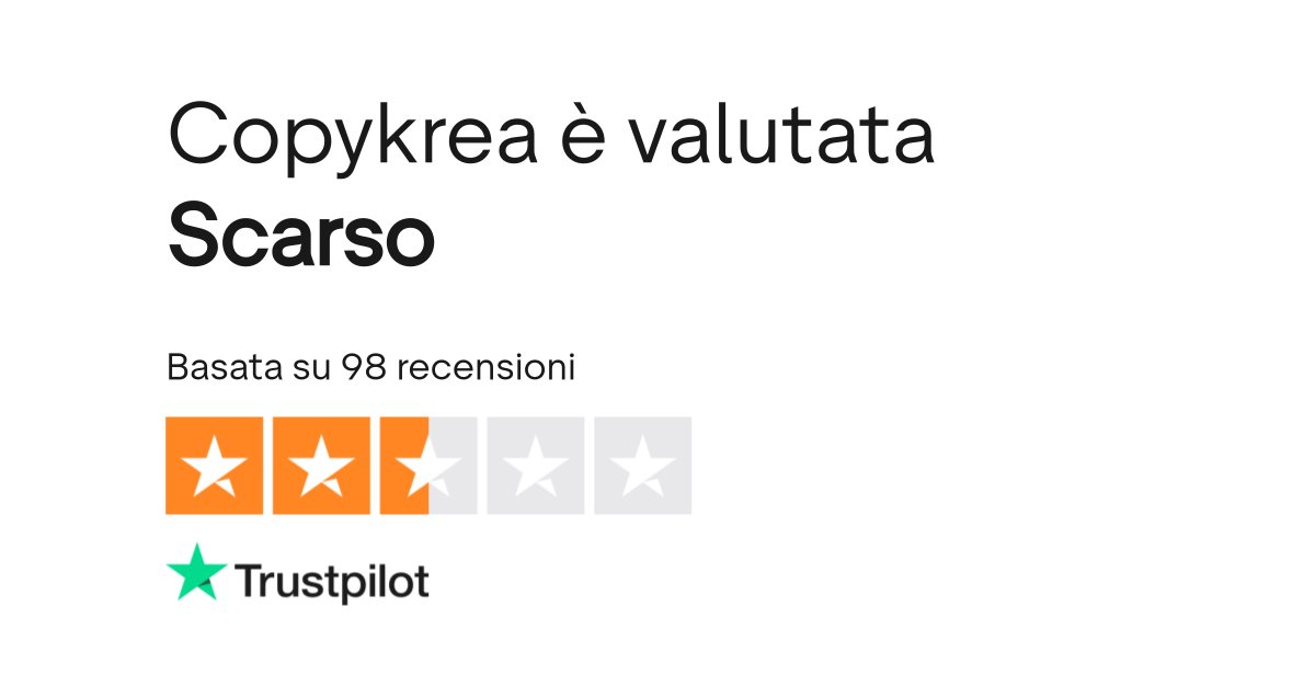 Copykrea | Leggi le recensioni dei servizi di copykrea.it