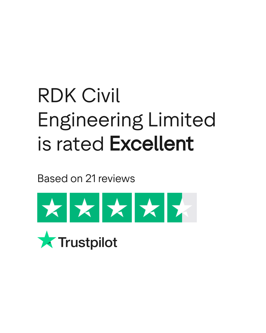RDK Civil Engineering Limited Reviews | Read Customer Service Reviews of rdkcivils.co.uk