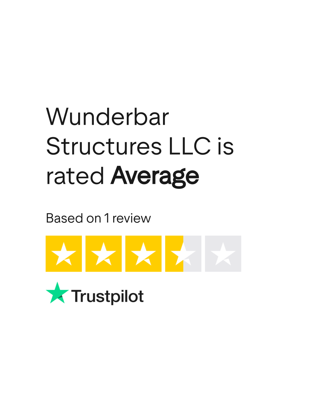 Wunderbar Structures LLC Reviews | Read Customer Service Reviews of www.wunderbarstructures.com