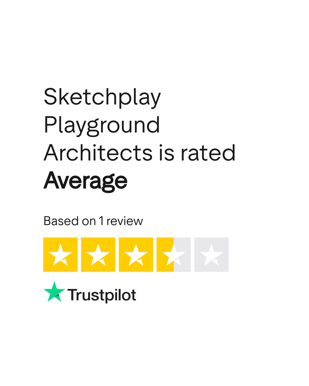 Sketchplay Playground Architects Reviews | Read Customer Service Reviews of sketchplay.co.uk