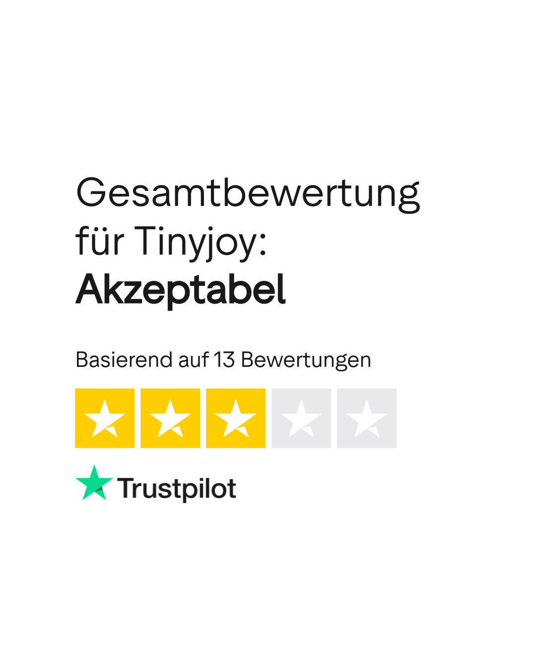 Bewertungen zu Tinyjoy | Lesen Sie Kundenbewertungen zu tinyjoy.de