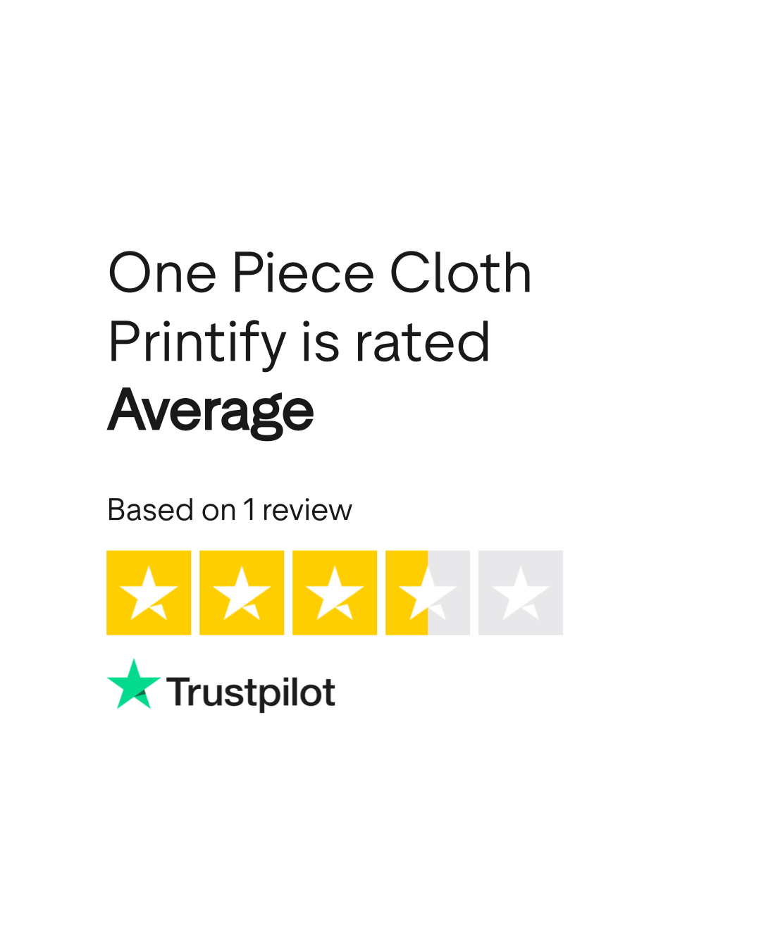 One Piece Cloth Printify Reviews | Read Customer Service Reviews of one ...