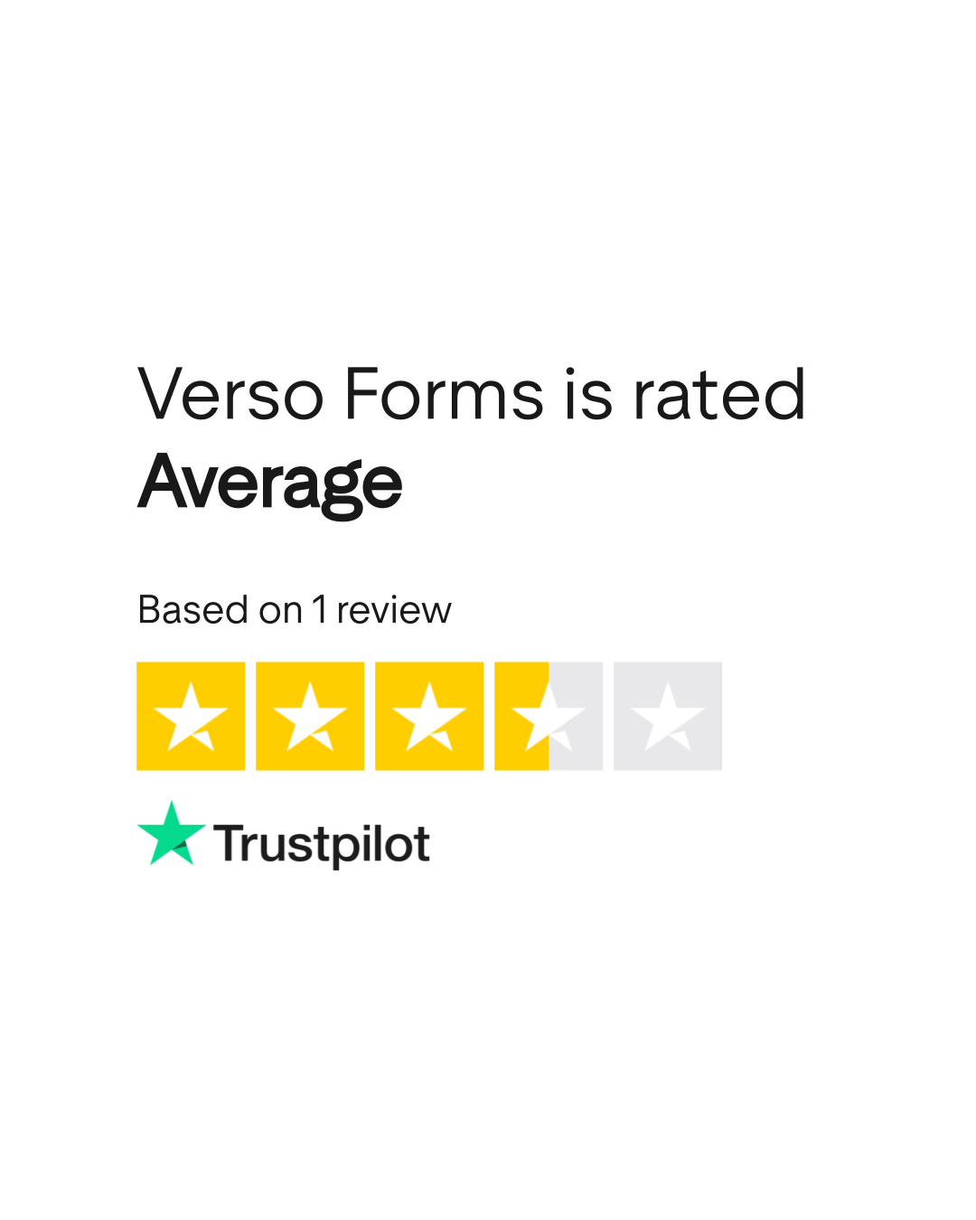 Verso Forms Reviews | Read Customer Service Reviews of versoforms.com