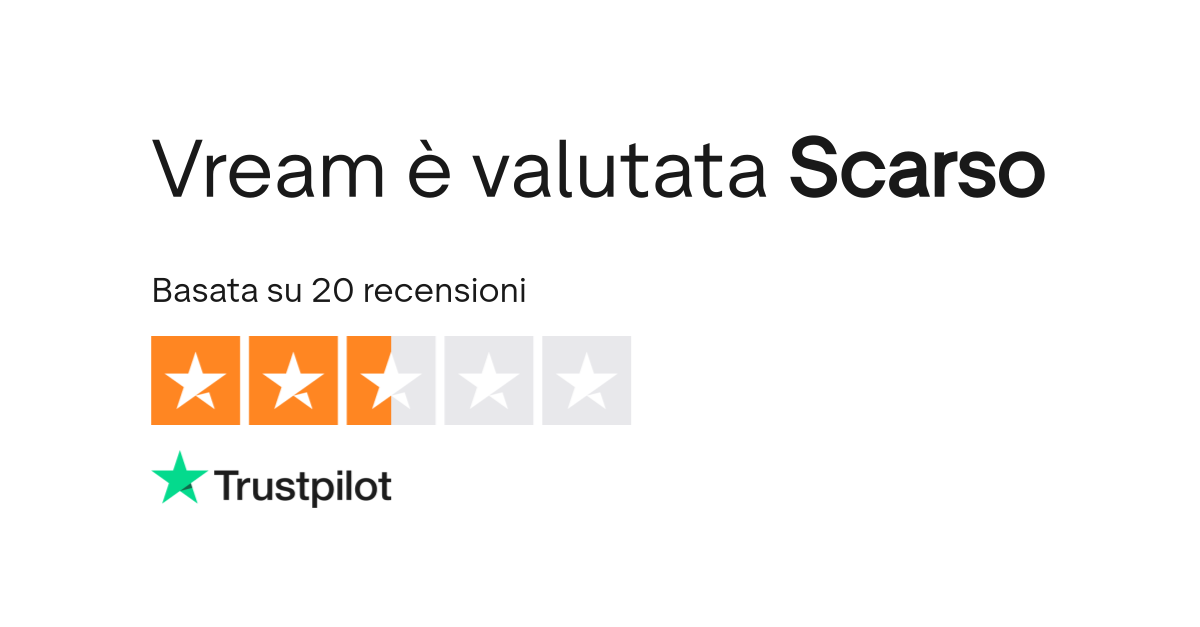 Vream | Leggi le recensioni dei servizi di vream.it