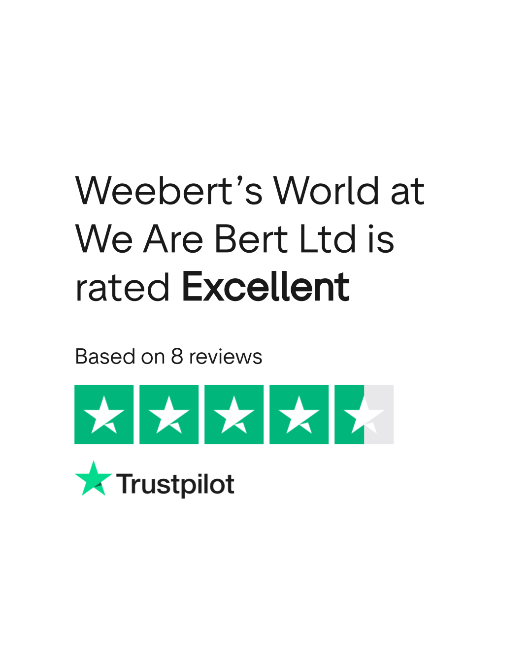 Weebert’s World at We Are Bert Ltd Reviews | Read Customer Service ...