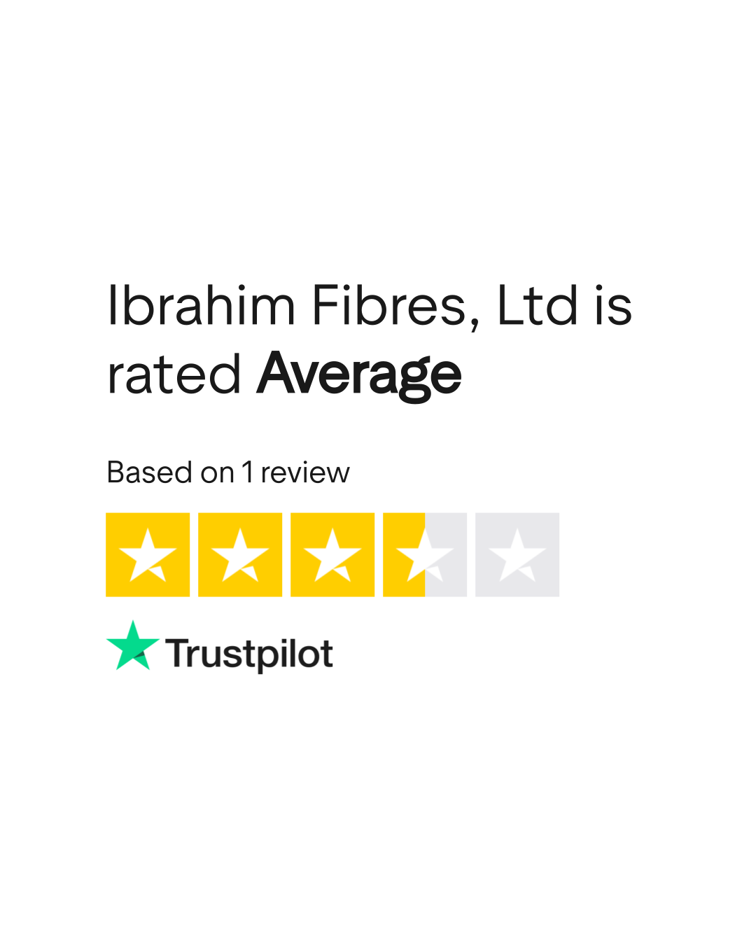 Ibrahim Fibres, Ltd Reviews | Read Customer Service Reviews of www ...