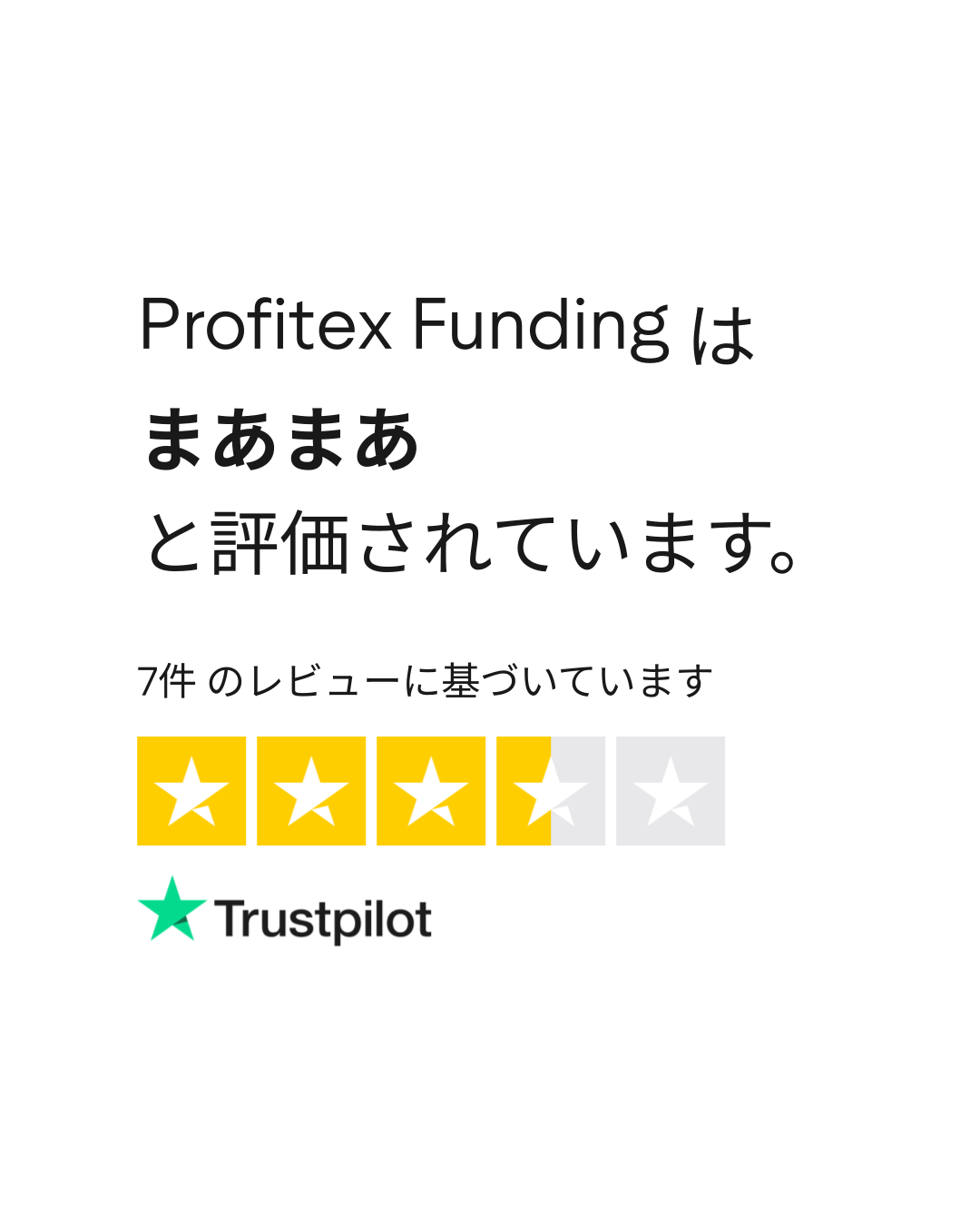 Profitex Funding のレビュー| profitexfunding.com についてカスタマーサービスのレビューをご覧ください
