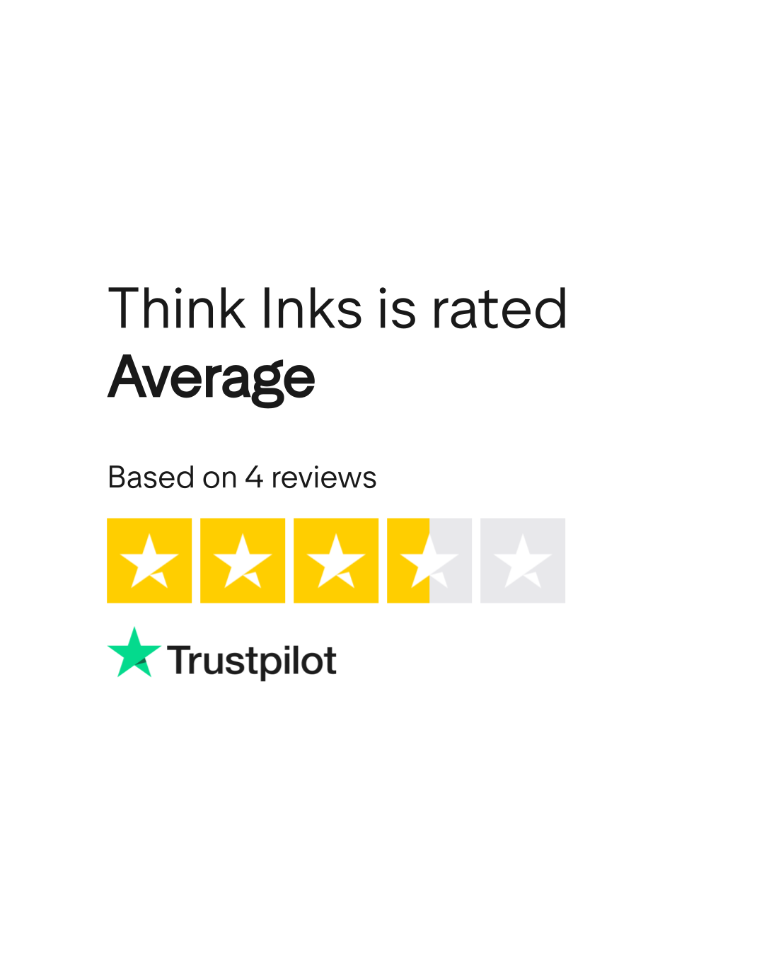 Think Inks Reviews | Read Customer Service Reviews of think-inks.co.uk