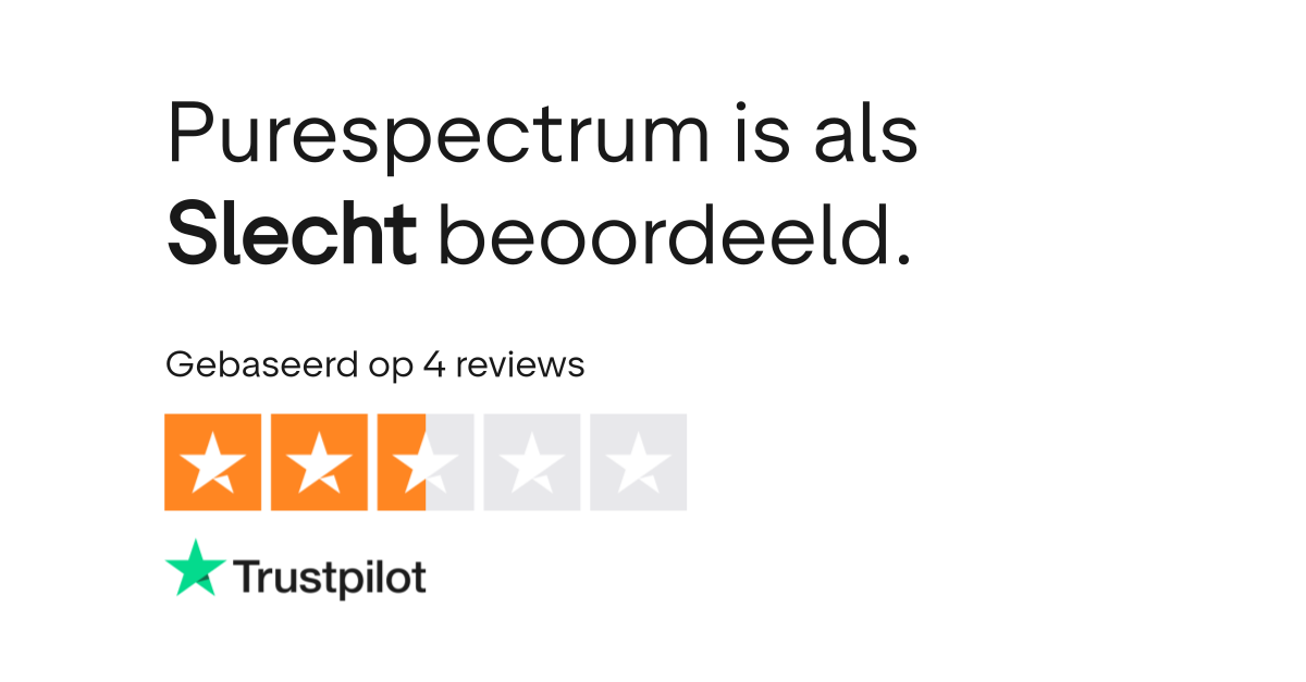 Purespectrum reviews | Bekijk consumentenreviews over purespectrum.com
