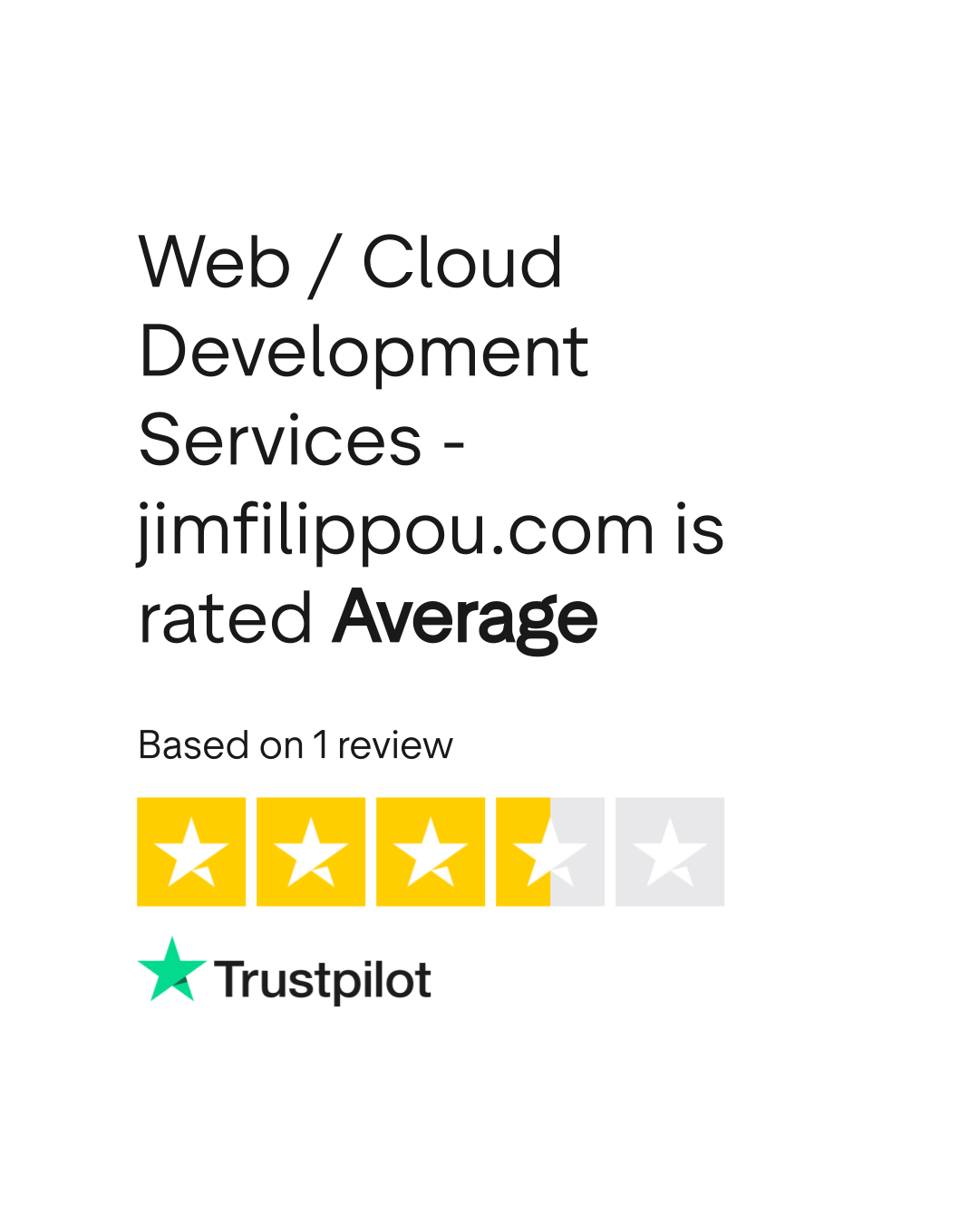Web / Cloud Development Services - jimfilippou.com Reviews | Read Customer Service Reviews of ...