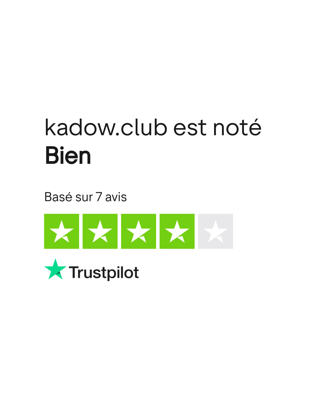 Avis de kadow.club | Lisez les avis marchands de kadow.club