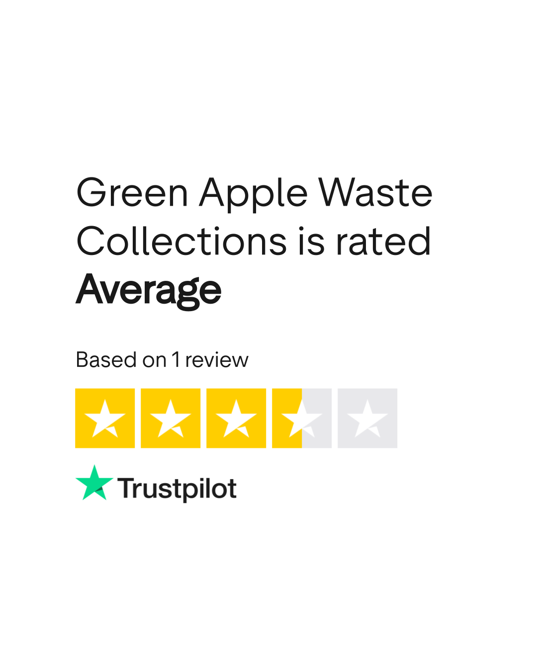Green Apple Waste Collections Reviews | Read Customer Service Reviews ...